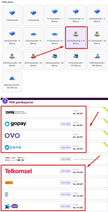 Top Up 100 Diamond ML, Paling Murah via Pulsa - TumoutouNews.com